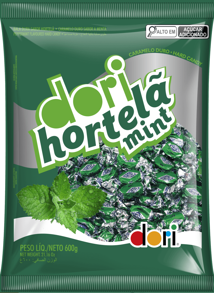 Bala Hortelã Mint Recheada 100g | Dori Alimentos S.A.
