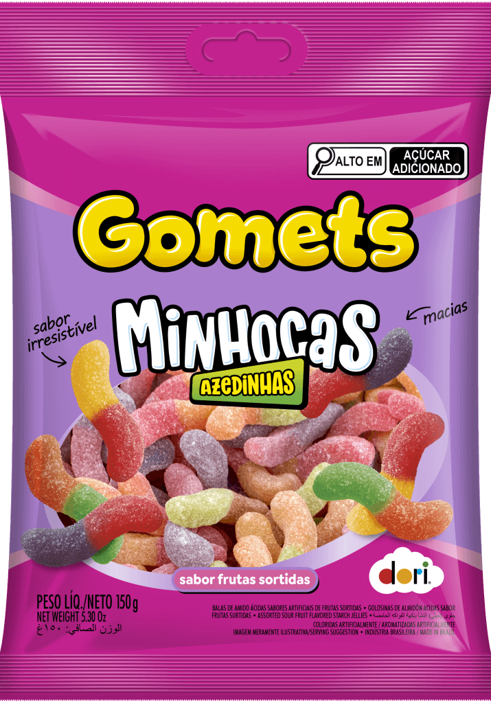 Goma Minhoca Azedinho 150g | Dori Alimentos S.A.