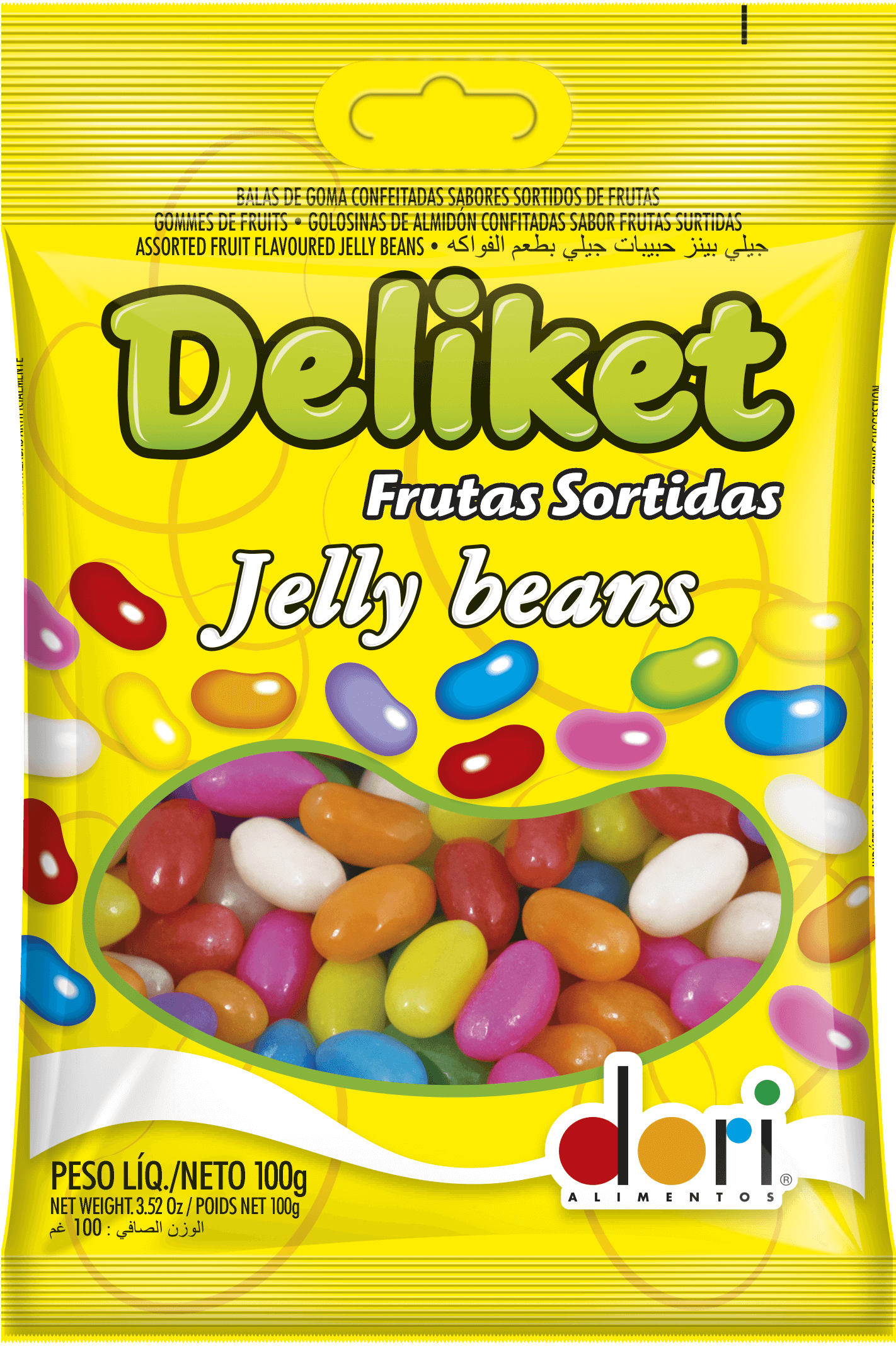 Deliket Frutas 100g | Dori Alimentos S.A.