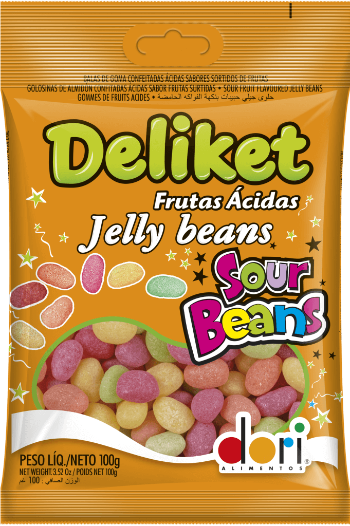 Deliket Ácido Confeitado 100g | Dori Alimentos S.A.