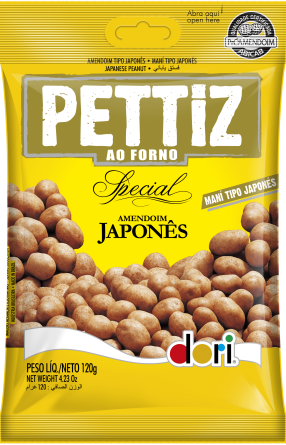 Pettiz Special Amendoim Japonês 120g | Dori Alimentos S.A.
