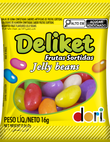Deliket Frutas 16g | Dori Alimentos S.A.