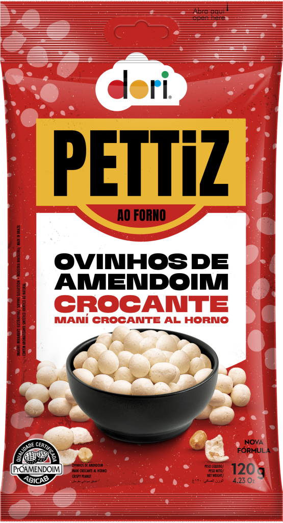 Pettiz Ovinhos de Amendoim 120g | Dori Alimentos S.A.