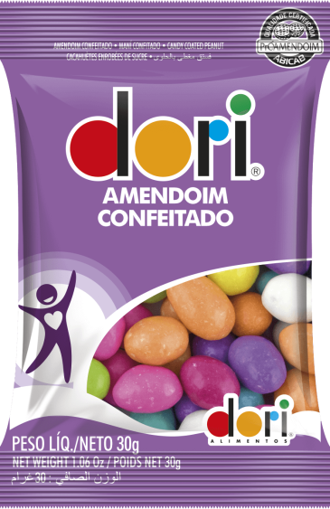 Amendoim Dori Confeitado 30g | Dori Alimentos S.A. Amendoim Dori Confeitado 30g | Dori Alimentos S.A.