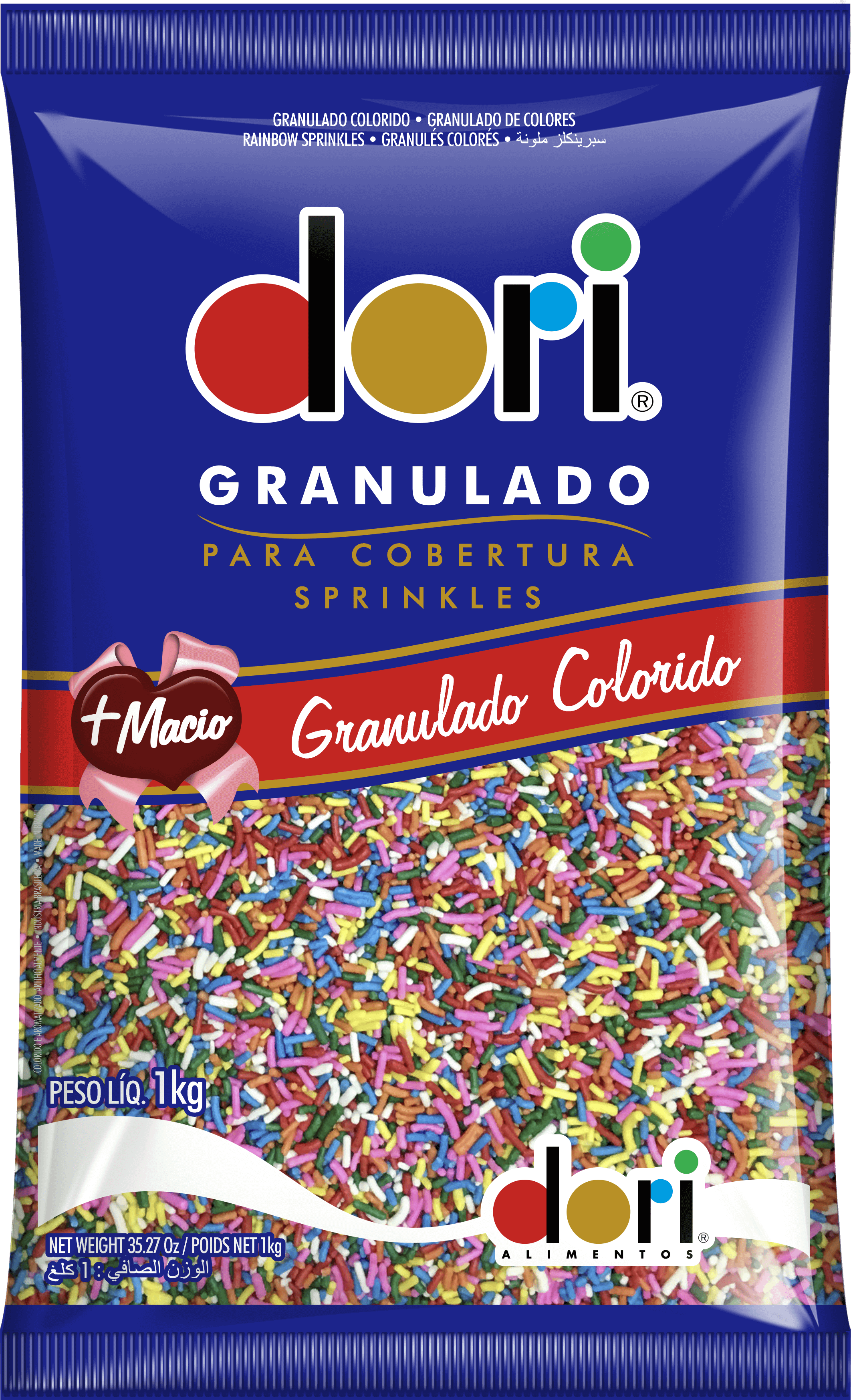 Dori Granulado Colorido 1kg | Dori Alimentos S.A.