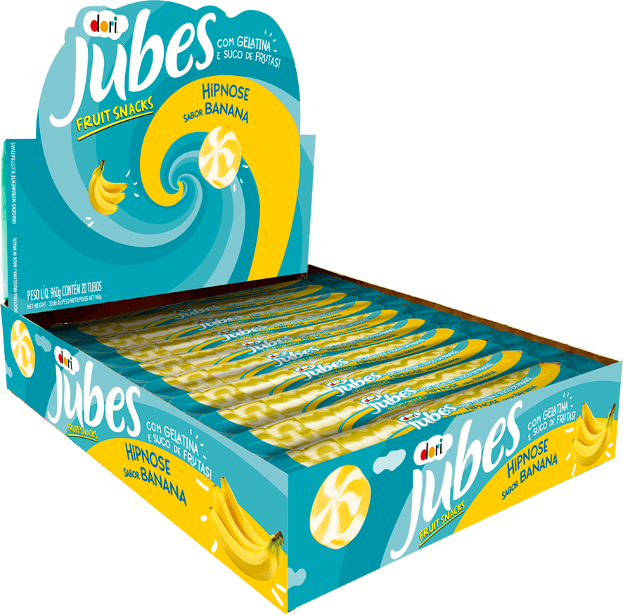 Jubes Fruit Snacks Hipnose Banana 48g | Dori Alimentos S.A.
