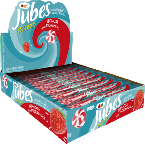 Jubes Fruit Snacks Hipnose Morango 48g | Dori Alimentos S.A.