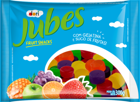 Jubes Fruit Snacks Hipnose Morango 48g | Dori Alimentos S.A.