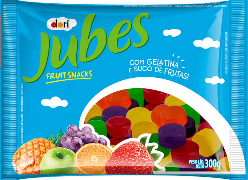 Jubes Fruit Snacks Hipnose Banana 48g | Dori Alimentos S.A.
