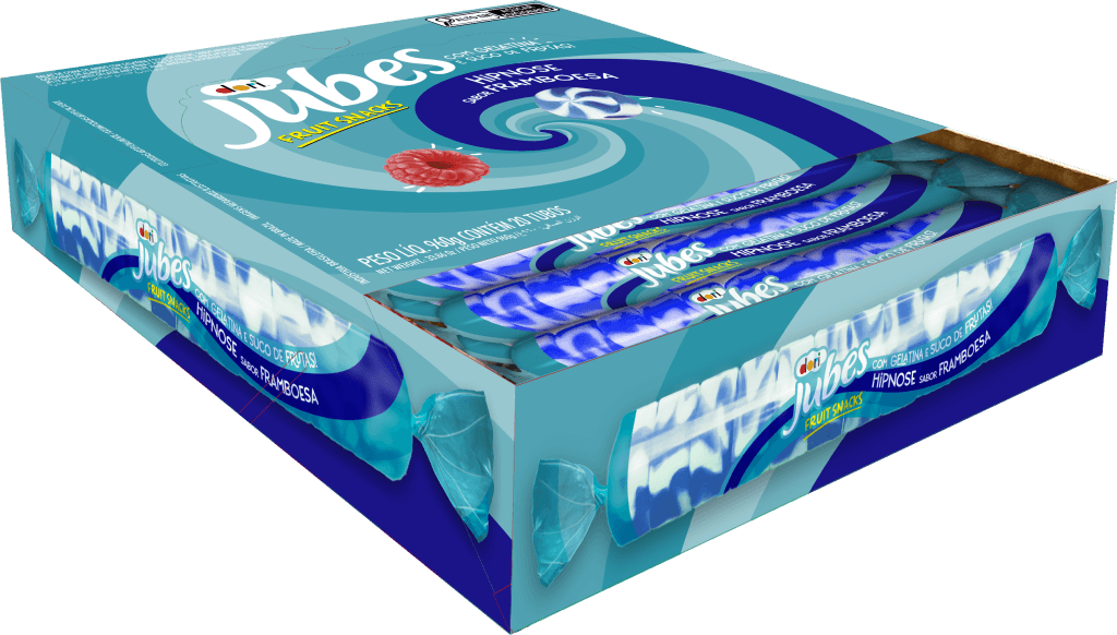 Jubes Fruit Snacks Hipnose Framboesa 48g | Dori Alimentos S.A.
