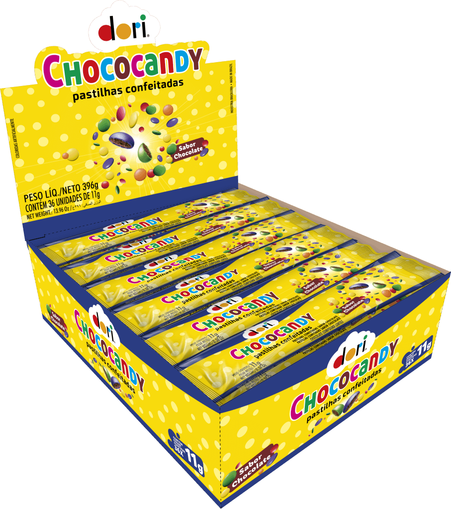 Chococandy Pastilha Confeitada Colorida 11g | Dori Alimentos S.A.